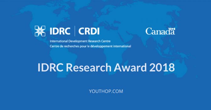 IDRC Research Award 2018 in Canada - Youth Opportunities
