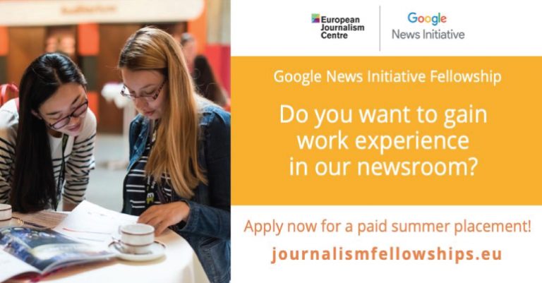 Google News Initiative Fellowship Programme 2020 (Fully Funded)