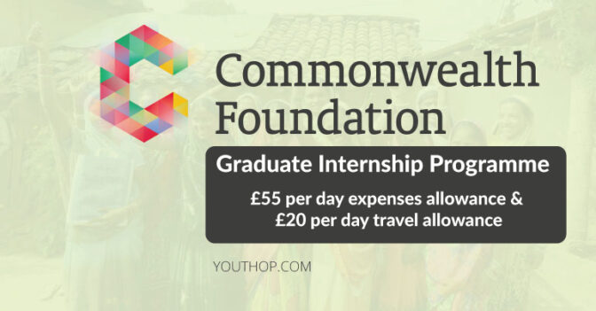 Apply Now! Commonwealth Foundation Graduate Internship Program 2021