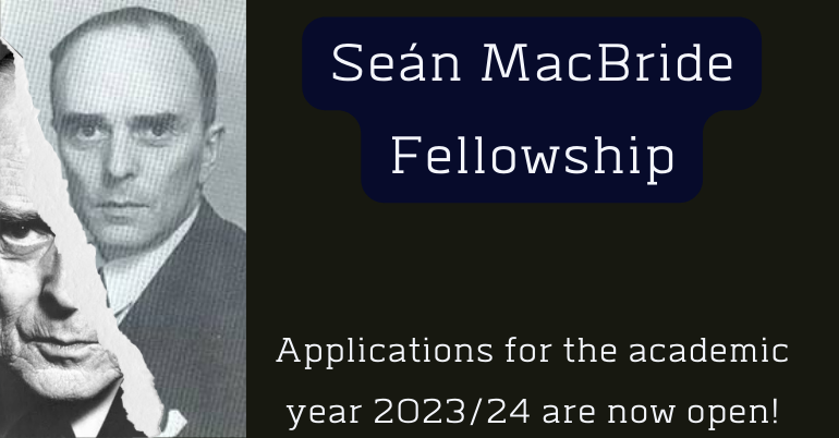 Ireland Fellows Programme – Seán MacBride Fellowship 2023/24 - Youth ...