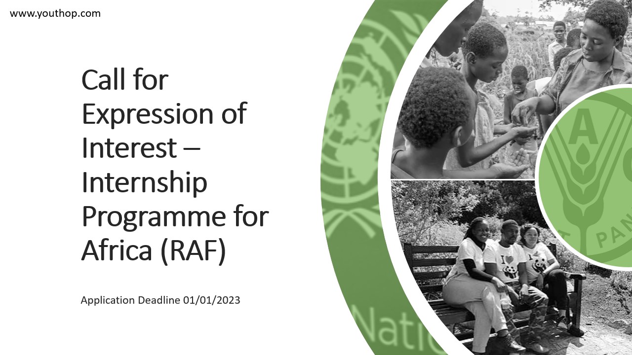 Call for Expression of Interest – Internship Programme for Africa (RAF ...