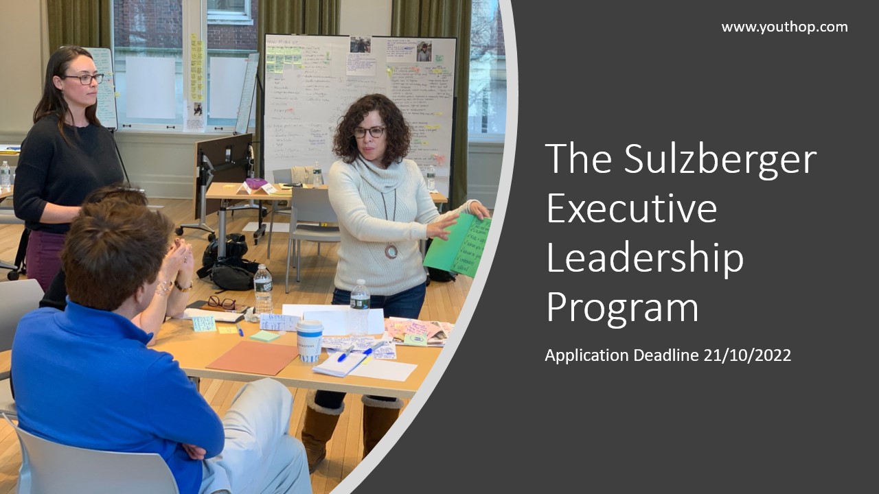 The Sulzberger Executive Leadership Program - Youth Opportunities
