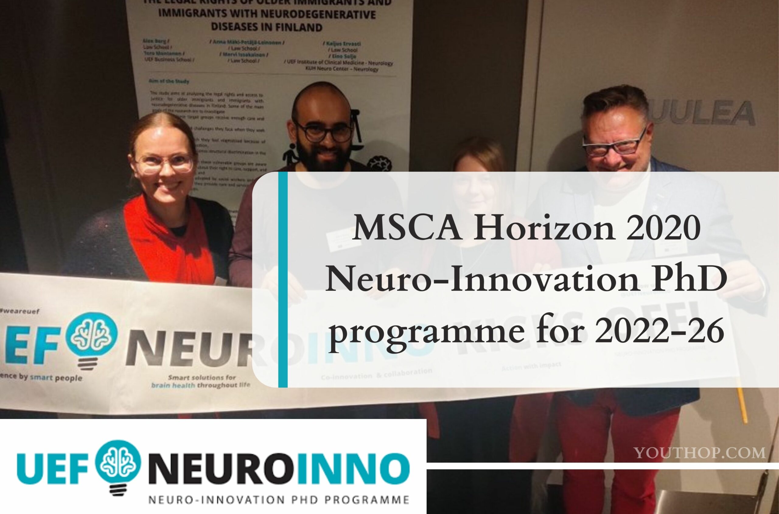 MSCA Horizon 2020 Neuro-Innovation PhD programme for 2022-26 - Youth ...