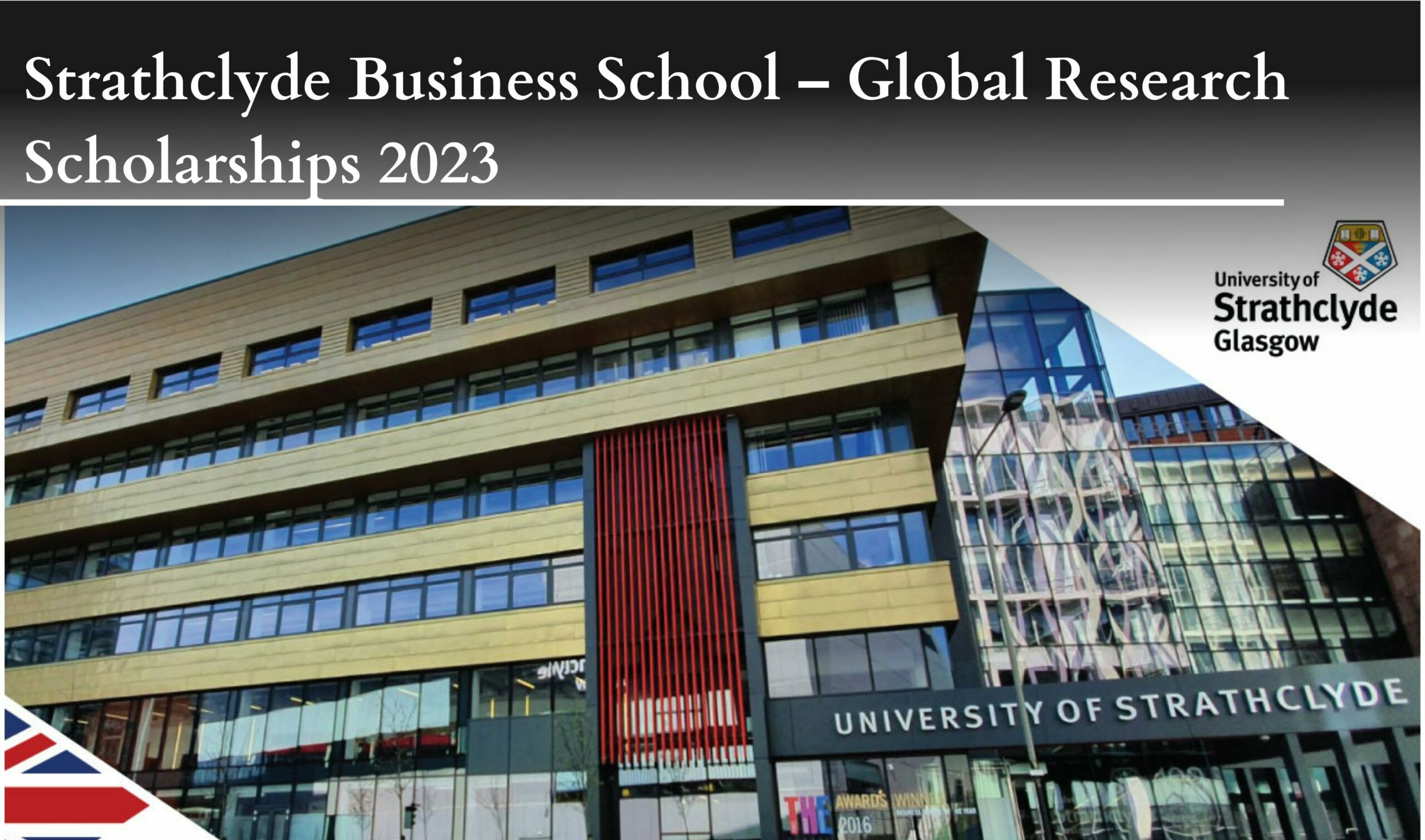 Strathclyde Business School – Global Research Scholarships 2023 - Youth Opportunities