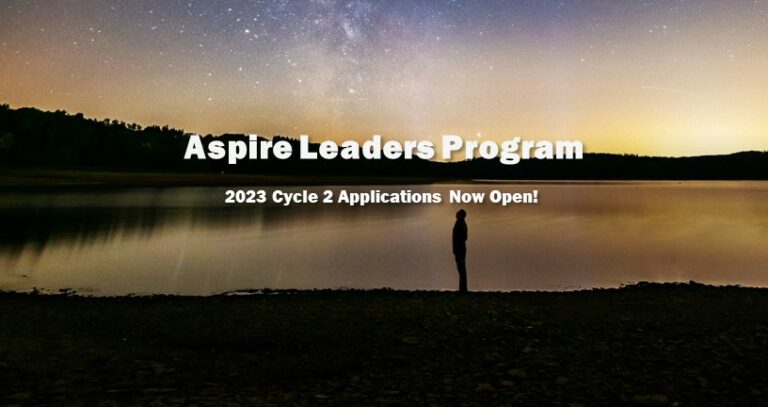 Aspire Leaders Program - 2023 Cycle 2 Applications Now Open!