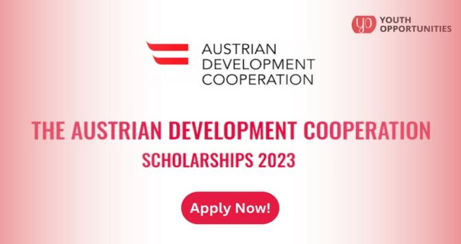 The Austrian Development Cooperation Scholarship 2023 - Youth Opportunities