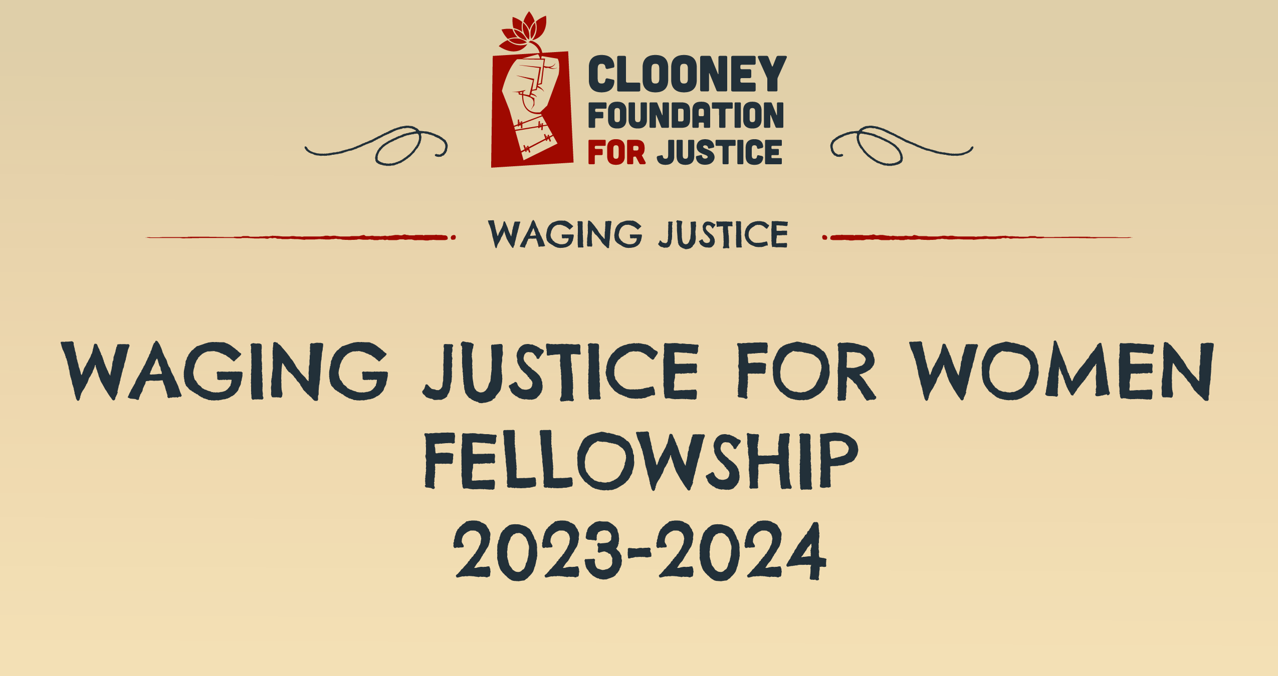 Waging Justice for Women Fellowship 2023-2024