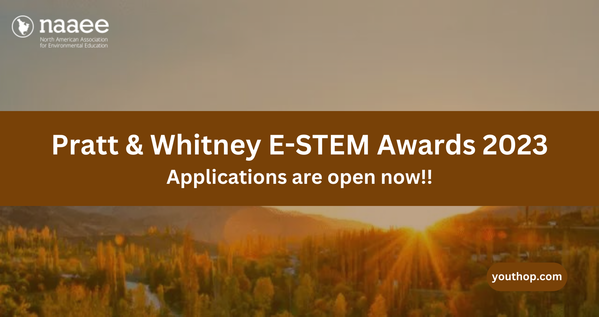 Pratt & Whitney E-STEM awards 2023 - Youth Opportunities