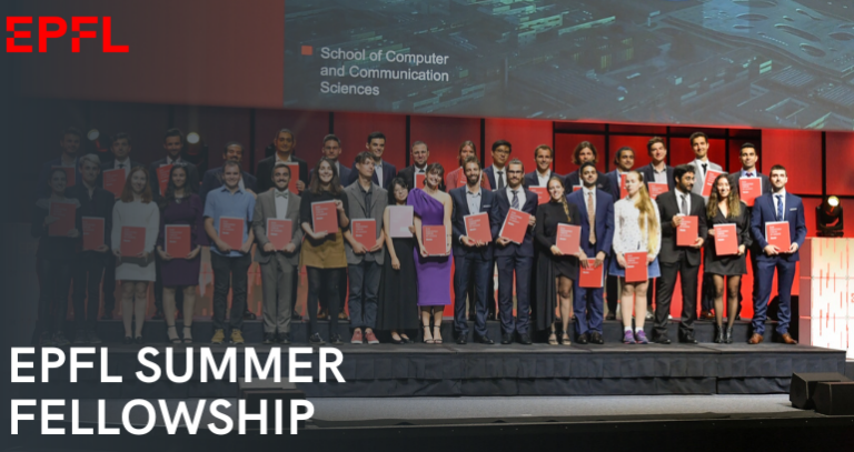 EPFL Summer Fellowship in Switzerland 2024 (Funded)
