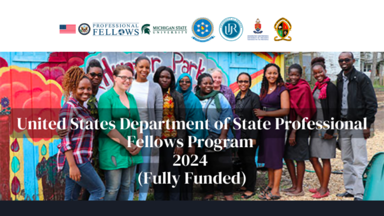 Call for United States Department of State Professional Fellows Program ...