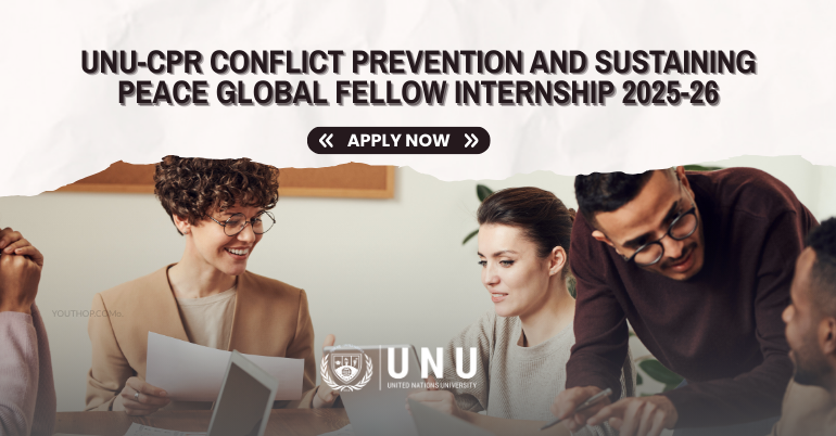 Conflict Prevention and Sustaining Peace Global Fellow Internship 2025-26