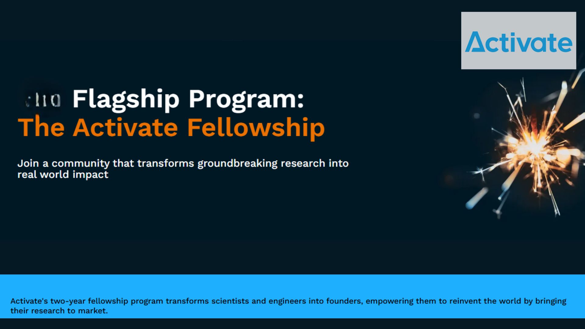 Call for application for the Activate Fellowship 2026