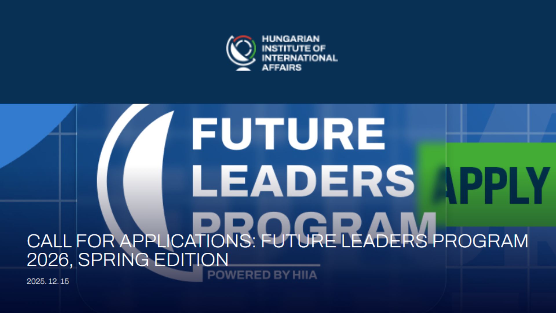 HIIA Future Leaders Program Spring 2026