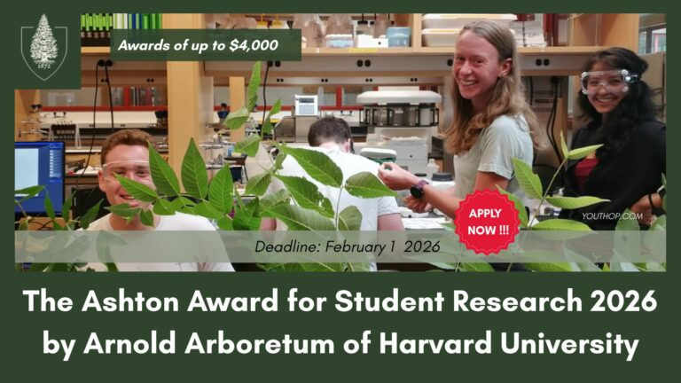 The Harvard Ashton Award for Student Research 2026