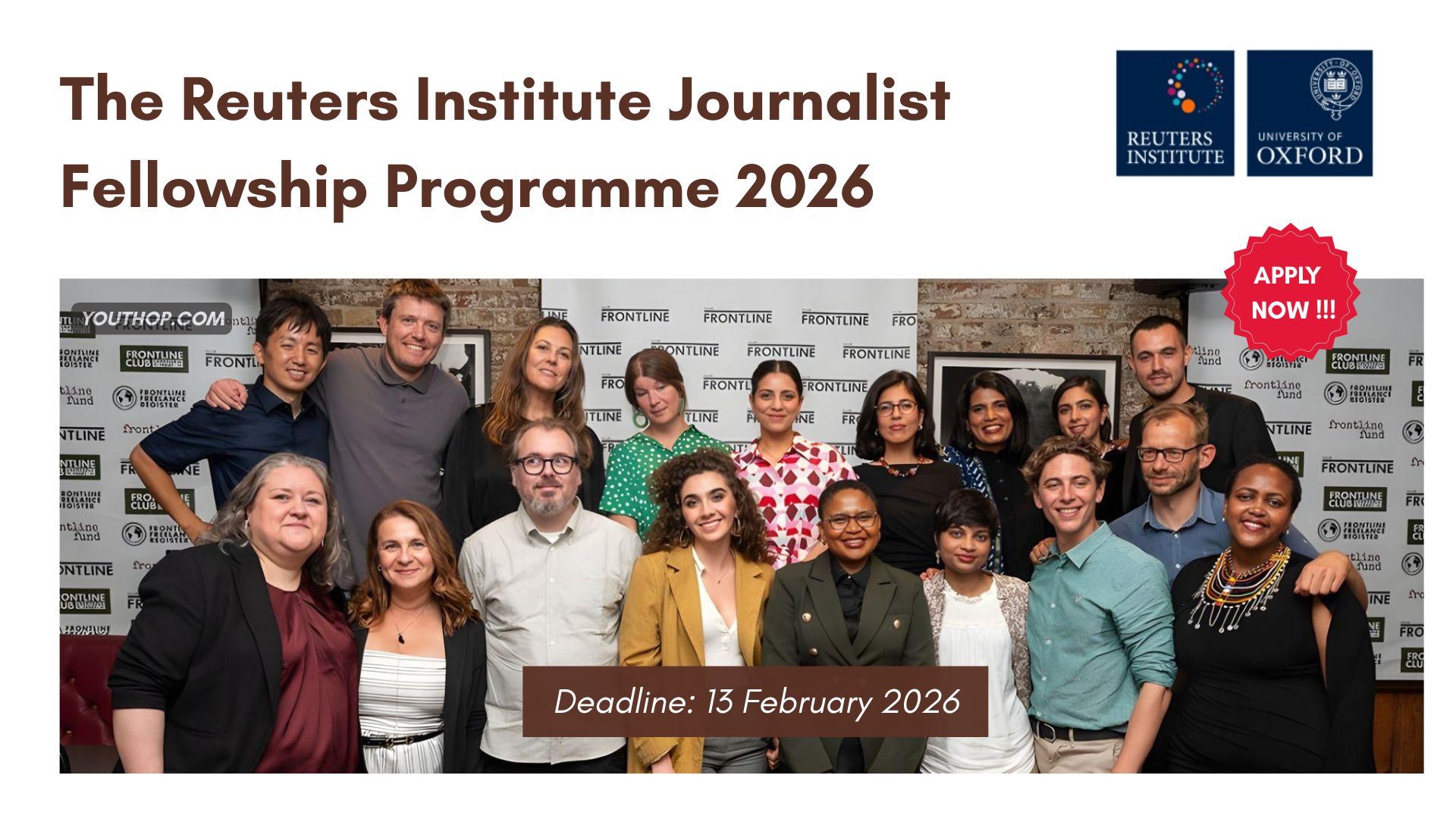 The Reuters Institute Journalist Fellowship Programme 2026