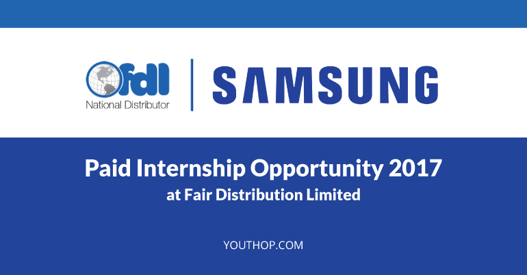 Paid Internship Opportunity 2017 at Fair Distribution Limited - Bangladesh