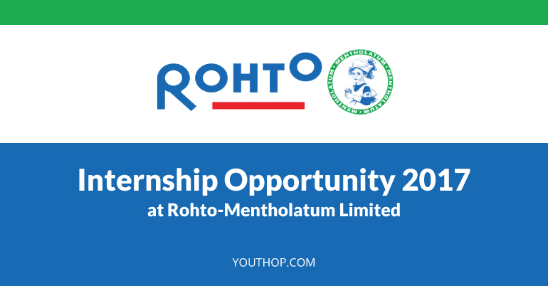 Paid Internship Opportunity 2017 at Rohto-Mentholatum Limited - Bangladesh