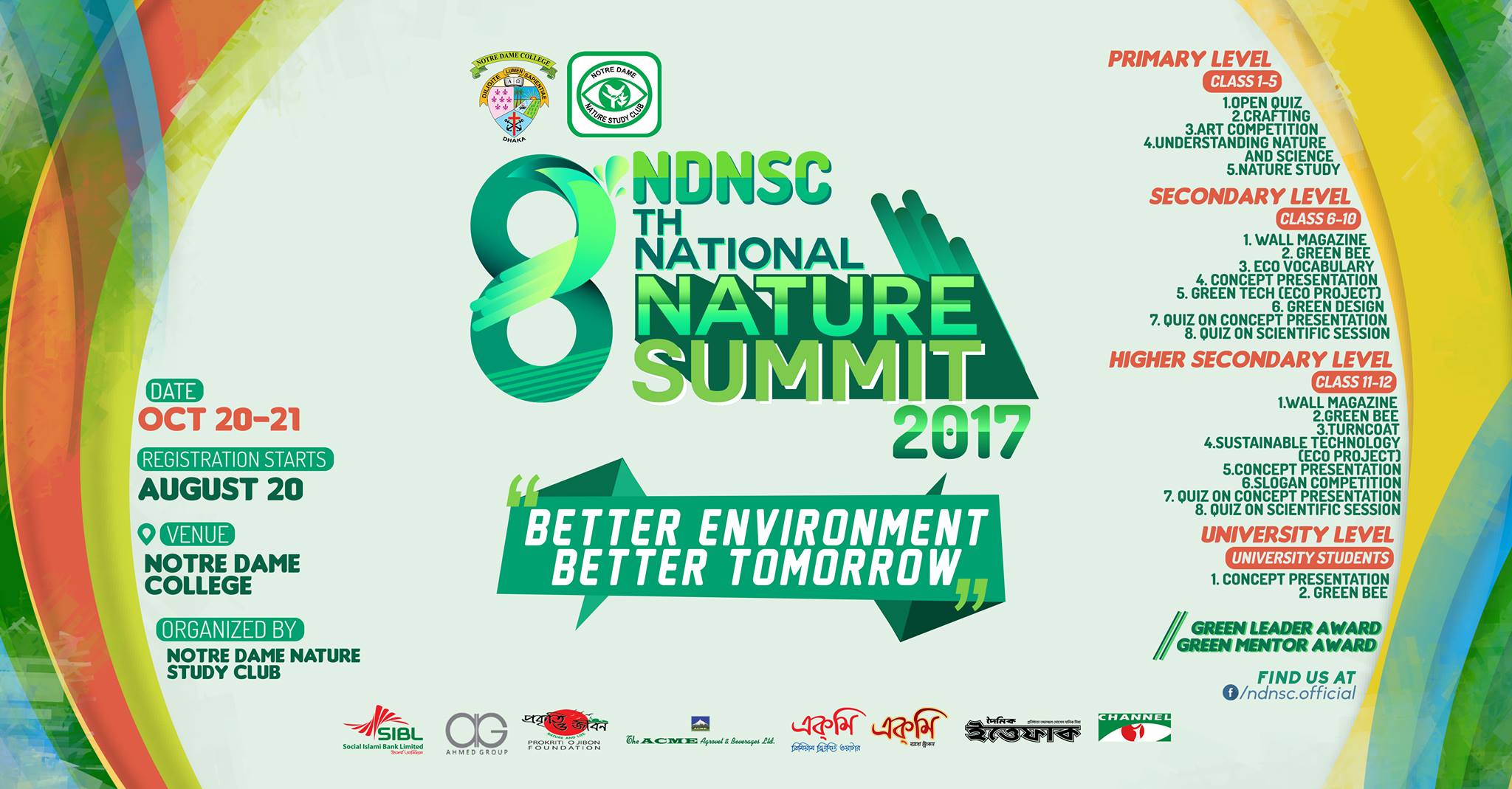8th National Nature Summit 2017 in Dhaka - Bangladesh
