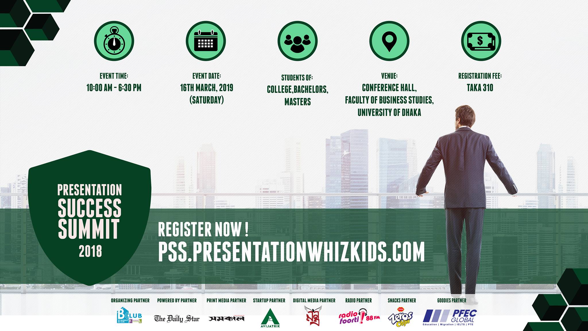 Presentation Success Summit - workshops on presentations