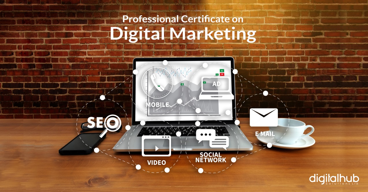 Get Professional Certificate on Digital Marketing