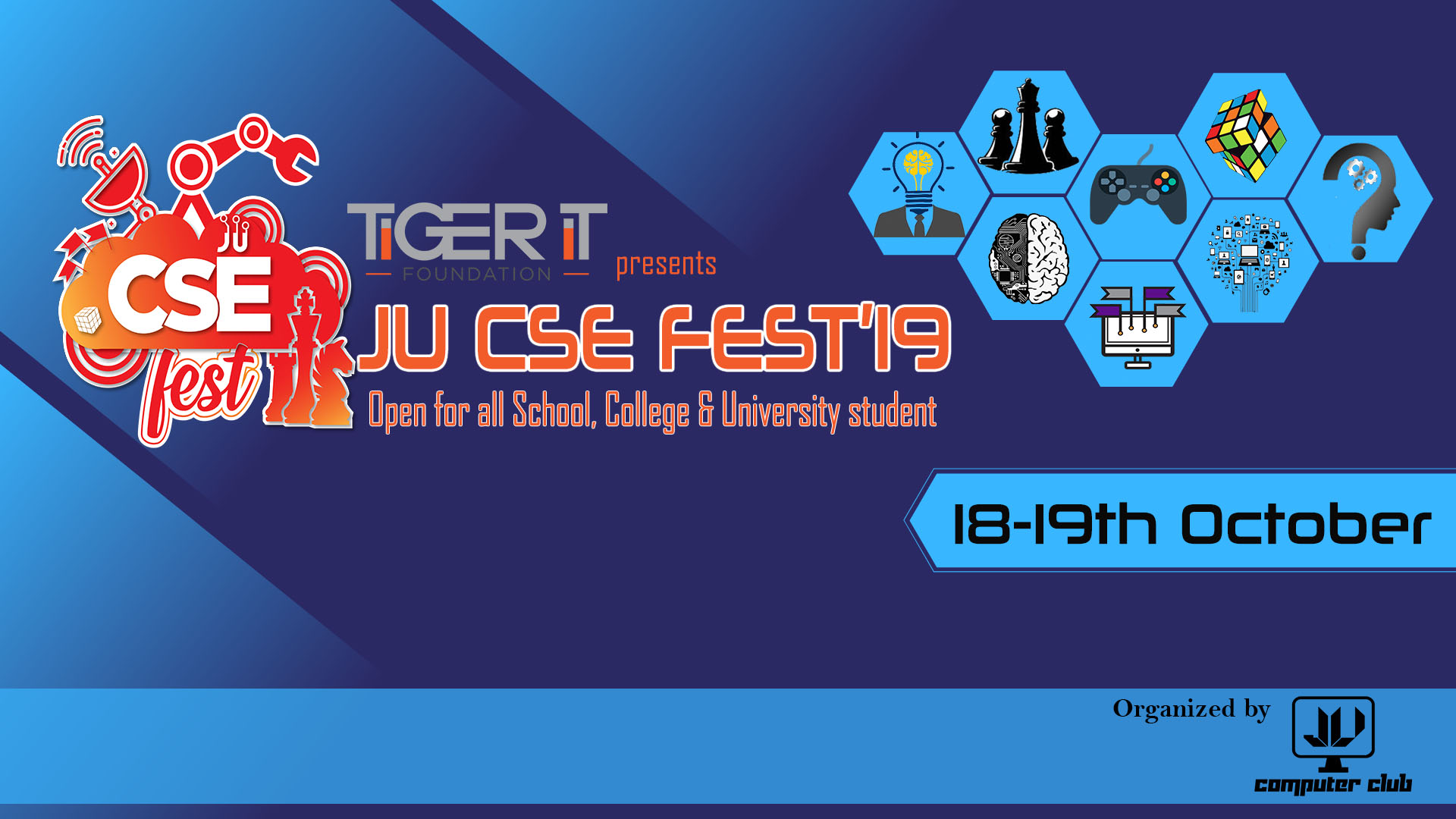 JU Computer Club is going to arrange "JU CSE FEST, 2019"