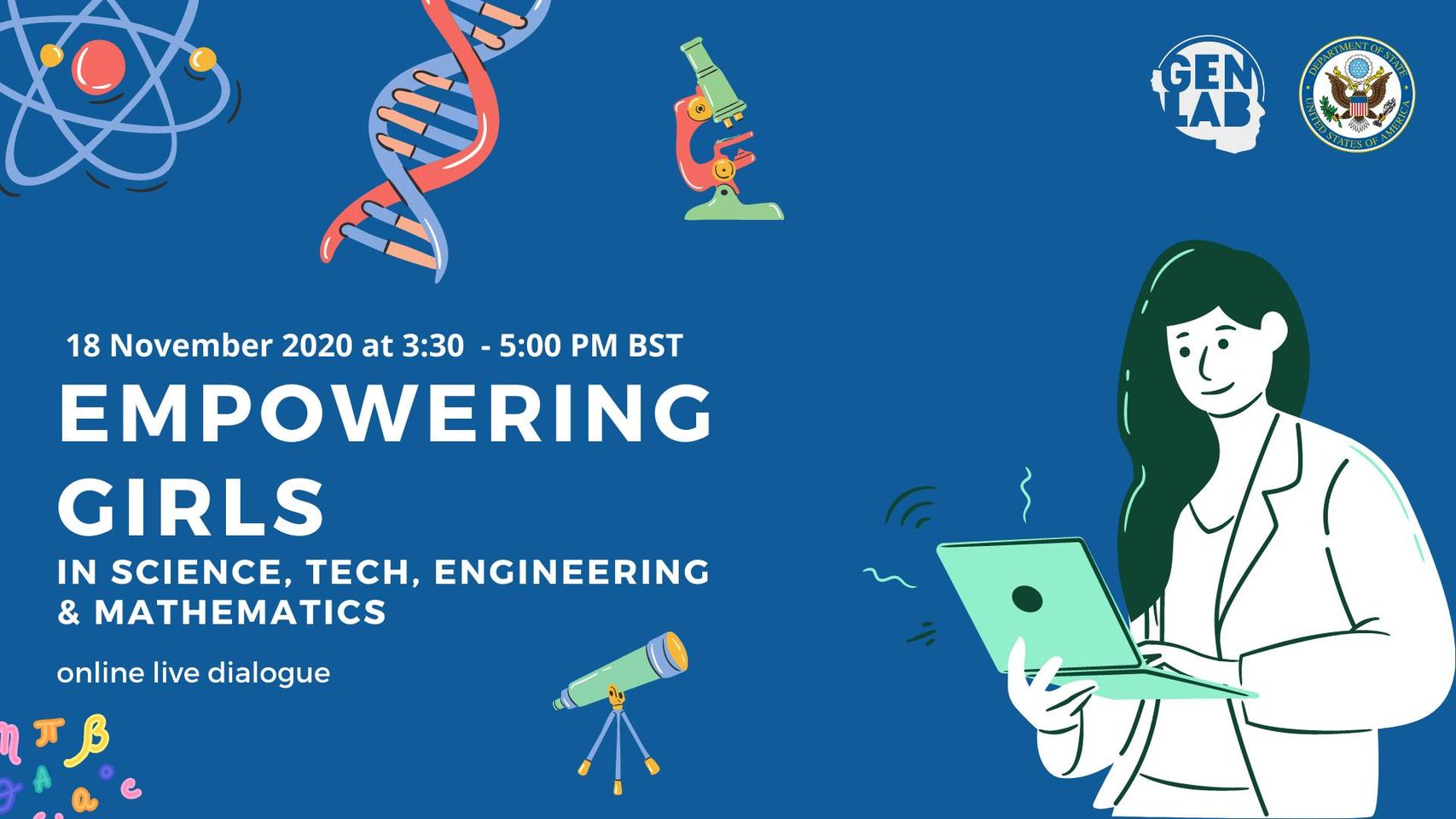 Gen Lab & U.S. Embassy presents Empowering Girls in STEM 2020 in Dhaka - Bangladesh